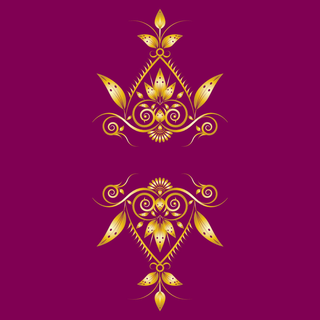 6+ Golden floral ornament frames design vector only 3$ | MasterBundles