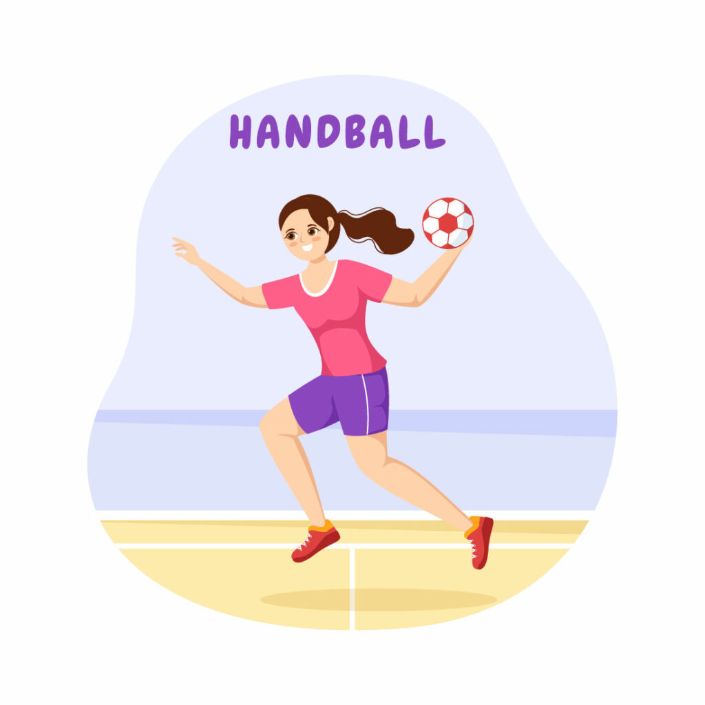12 Handball Sports Illustration - MasterBundles