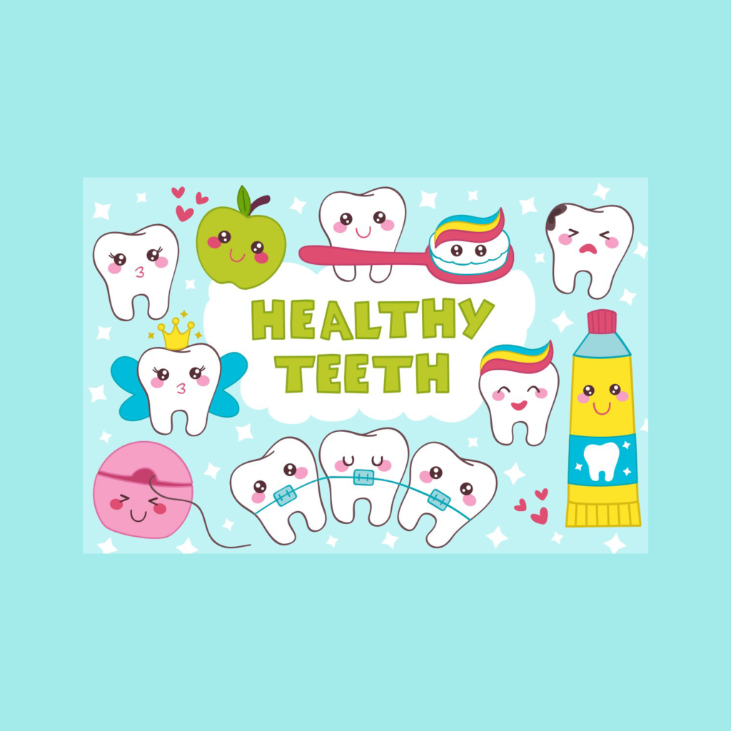 Healthy Teeth Kawaii – MasterBundles