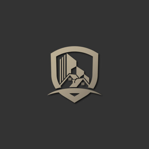 10 golden color house logo design - MasterBundles