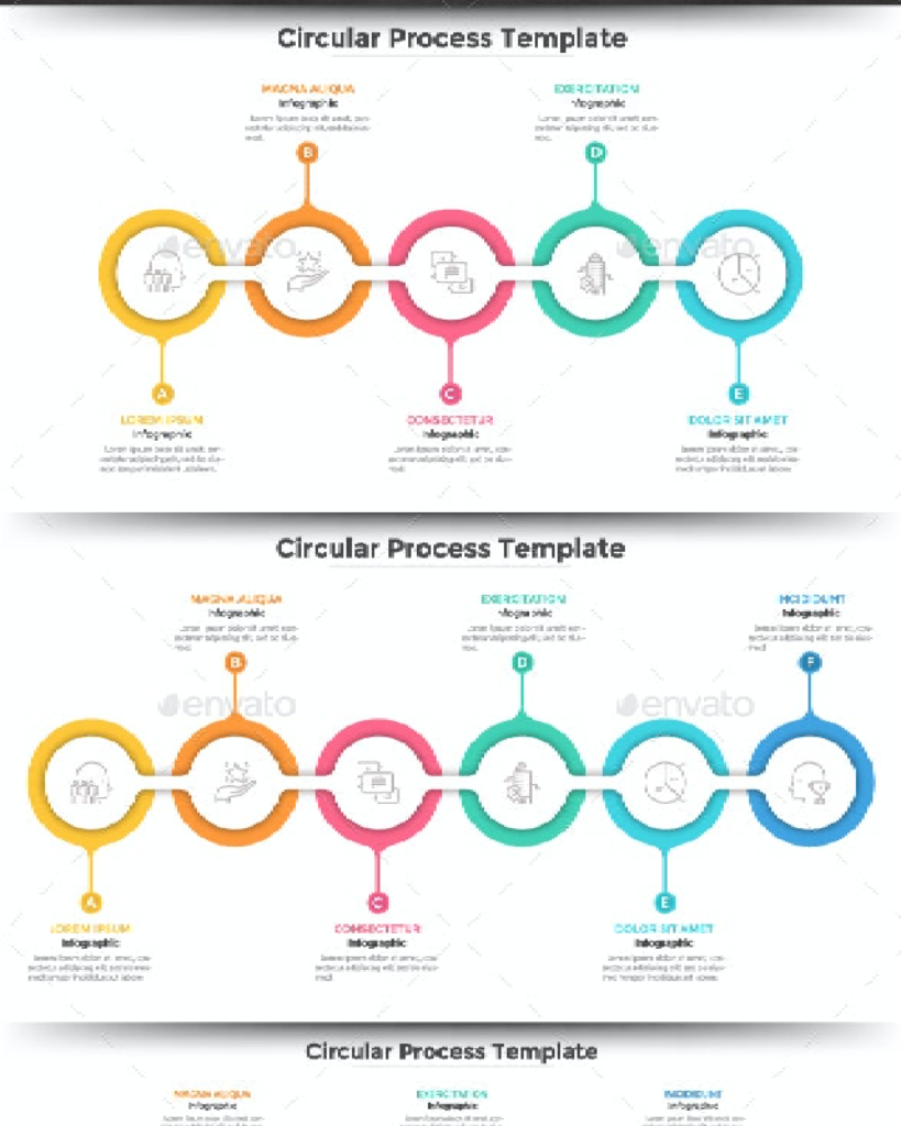 Horizontal Chain Infographic – MasterBundles