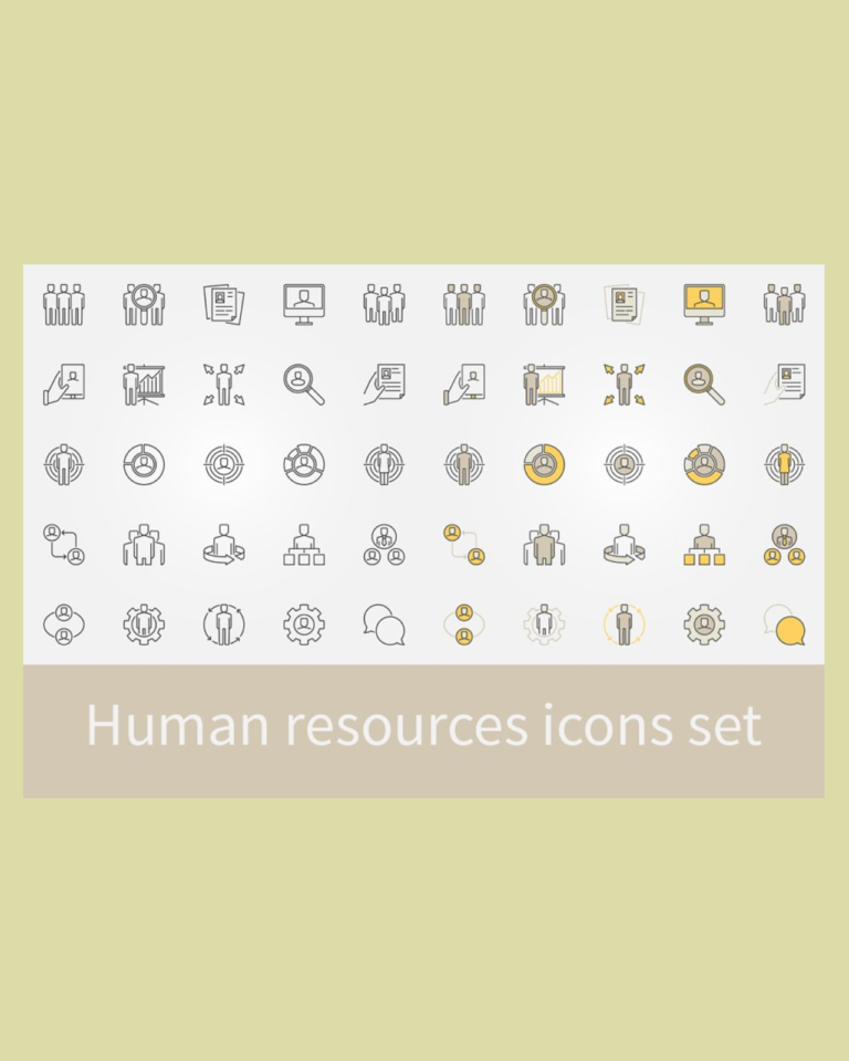 Human Resources Icons Set – MasterBundles