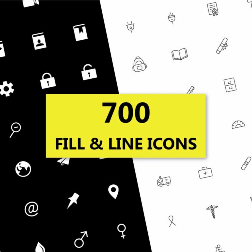 700 Various Icons – MasterBundles