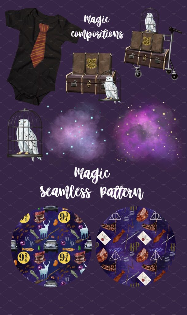 Watercolor Magic School – MasterBundles