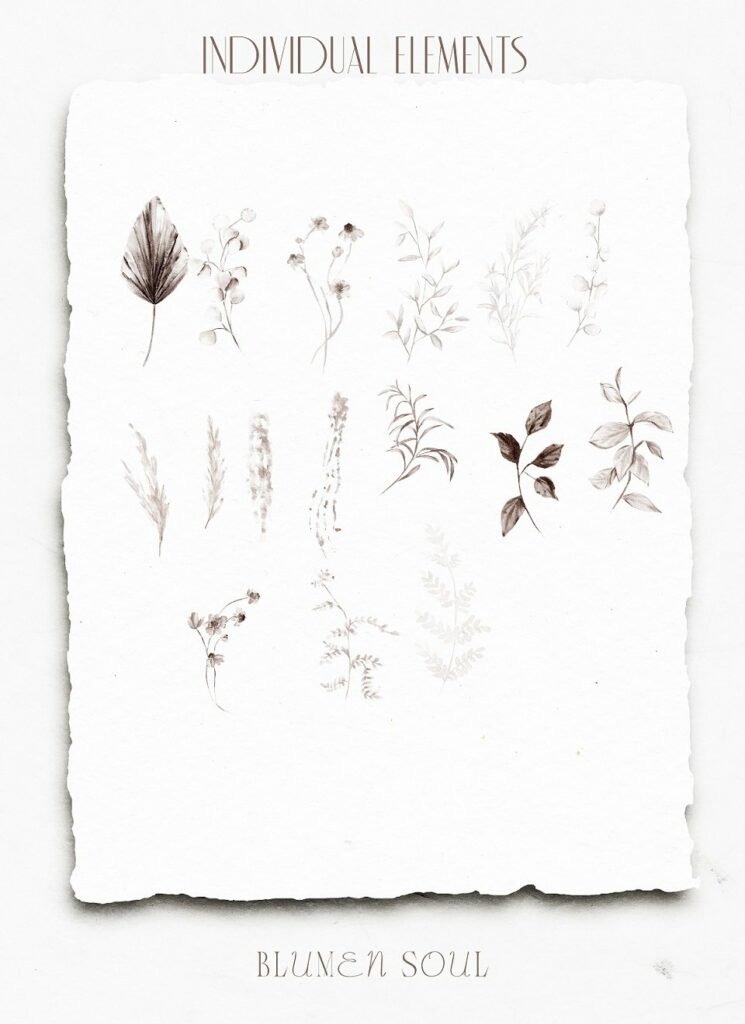 Neutral Boho Flowers – MasterBundles