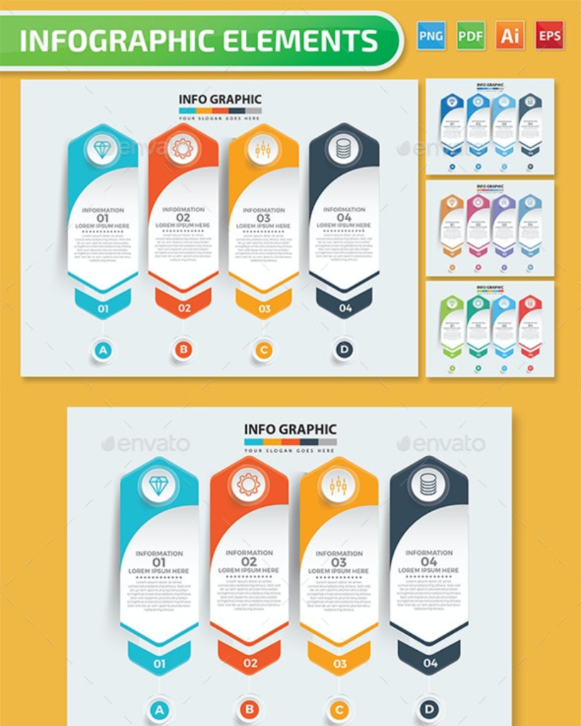 Flat Design Infographic – MasterBundles