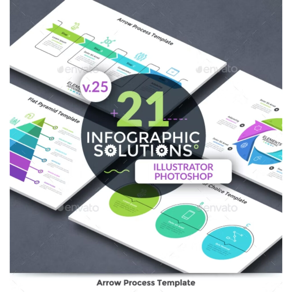 Infographic Solutions. Part 25 – MasterBundles
