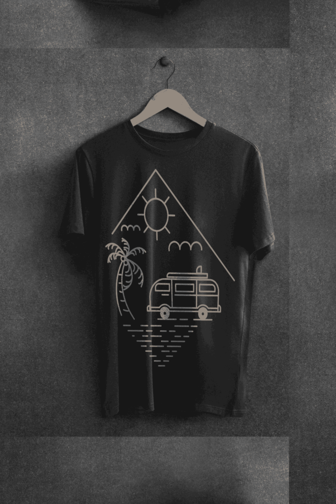 Summer Travel Simple Line Art Design - MasterBundles