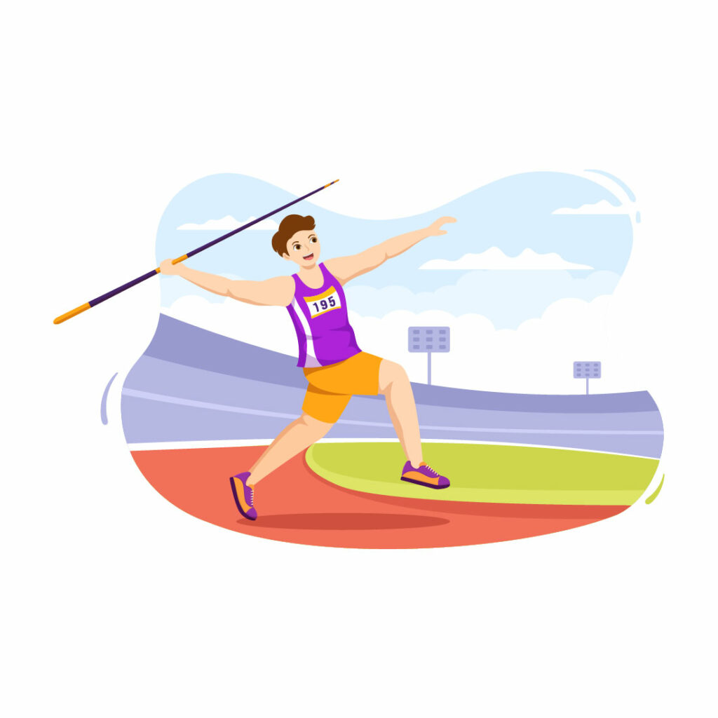 11 Javelin Throw Sports Illustration - MasterBundles