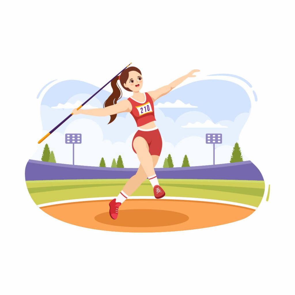 11 Javelin Throw Sports Illustration - MasterBundles