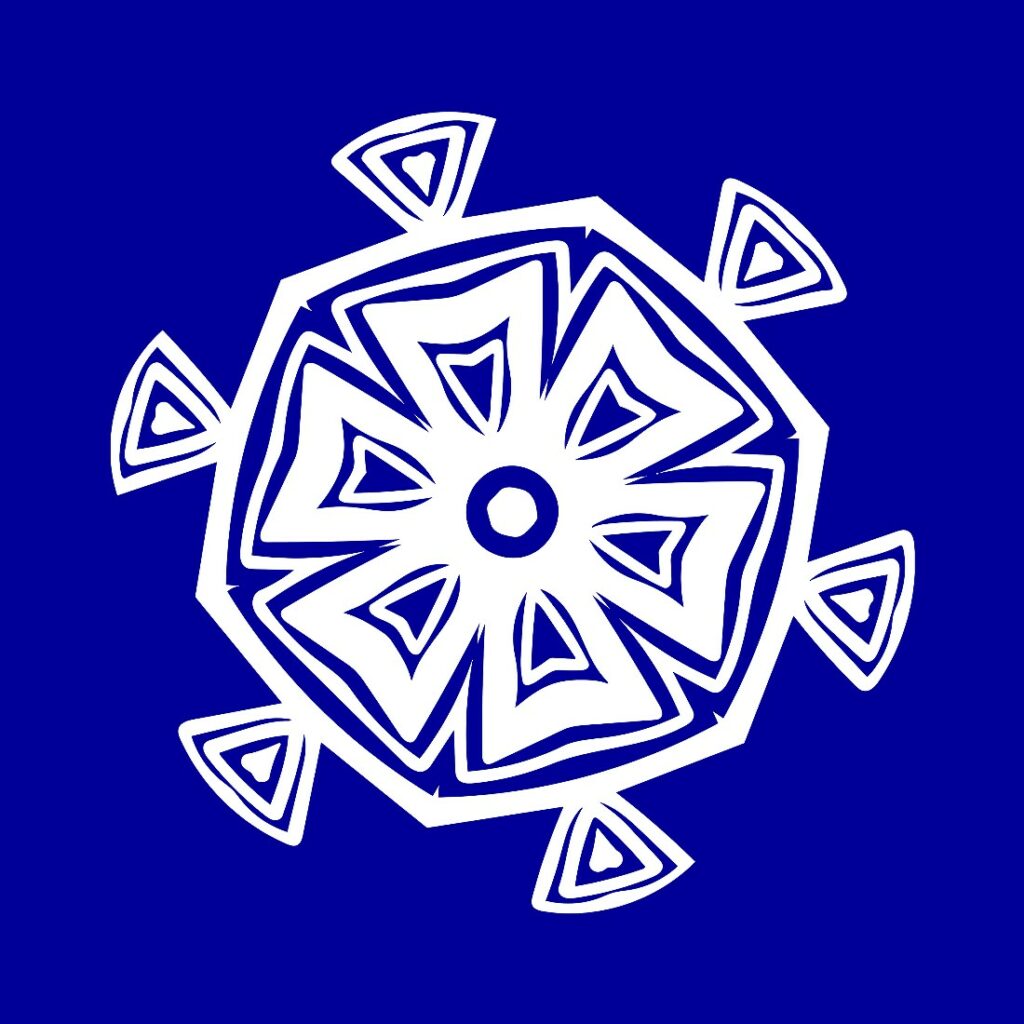 Simple White Snowflake Cutout PNG | MasterBundles