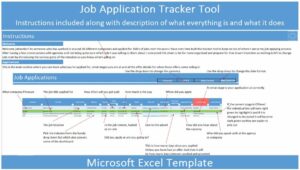 Job Application Tracker Tool for Microsoft Excel - MasterBundles