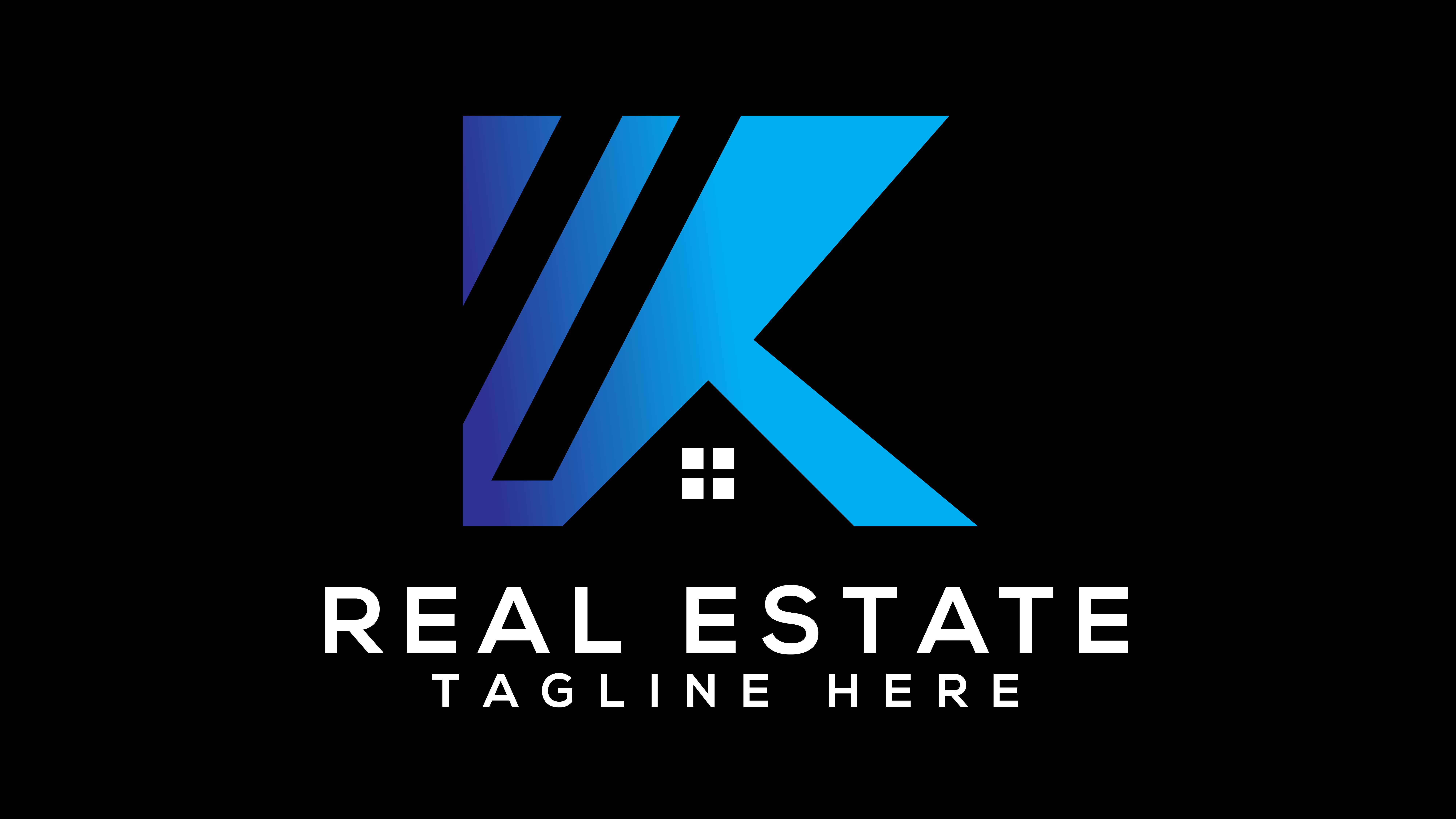 Letter K Real Estate Logo Design - MasterBundles