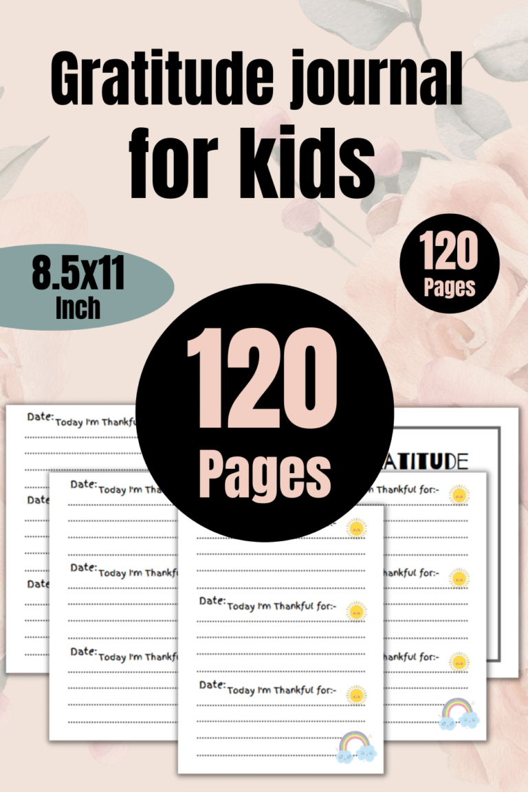 Gratitude Journal for Kids | MasterBundles