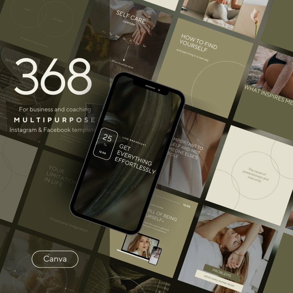 Multipurpose Instagram and Facebook Templates - MasterBundles