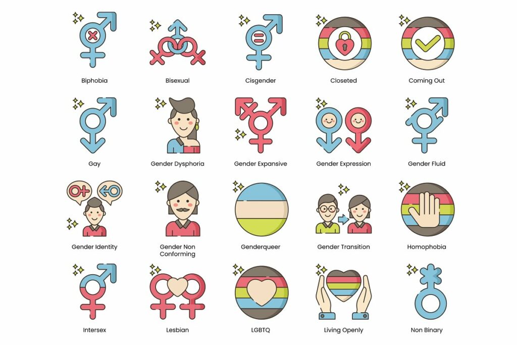 60 LGBT+ Icons | Hazel Series – MasterBundles