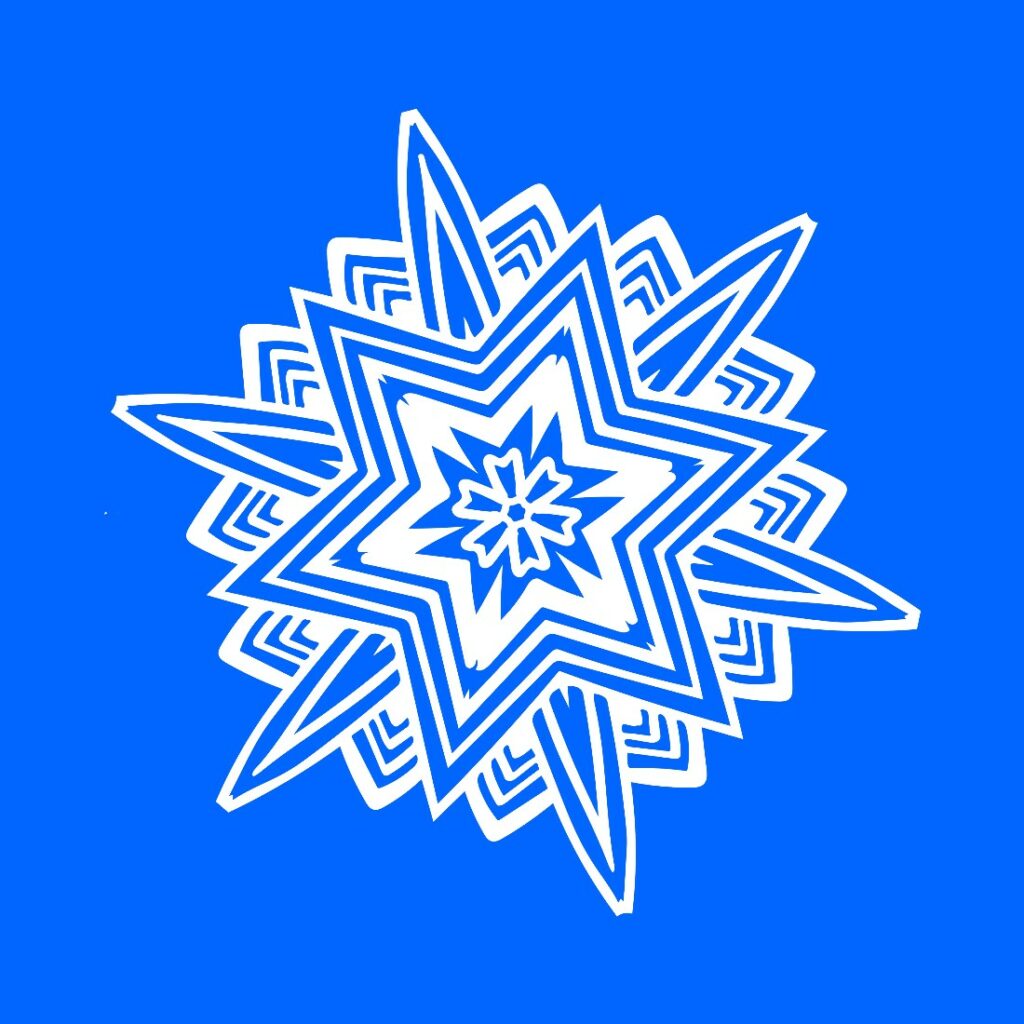 POD Snowflake White Cut Out For Any Craft EPS | MasterBundles
