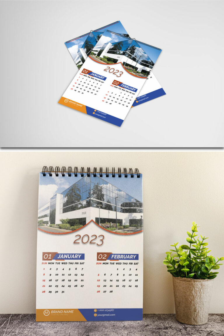 Best Wall Calendar Design Template - MasterBundles
