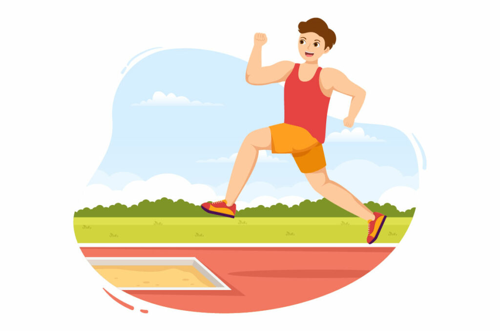 11 Long Jump Sport Illustration - MasterBundles