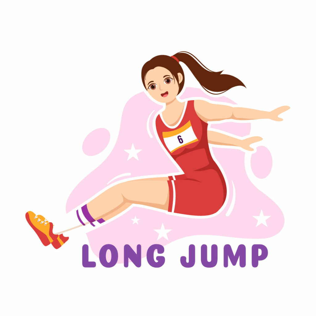 11 Long Jump Sport Illustration - MasterBundles