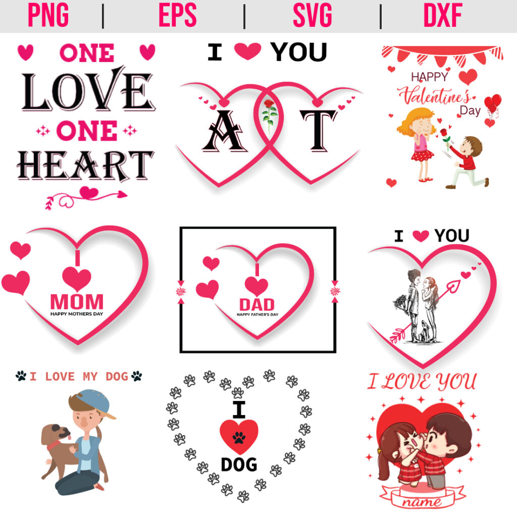 Love Mugs 10 Editable Sublimation Designs Bundles. - MasterBundles