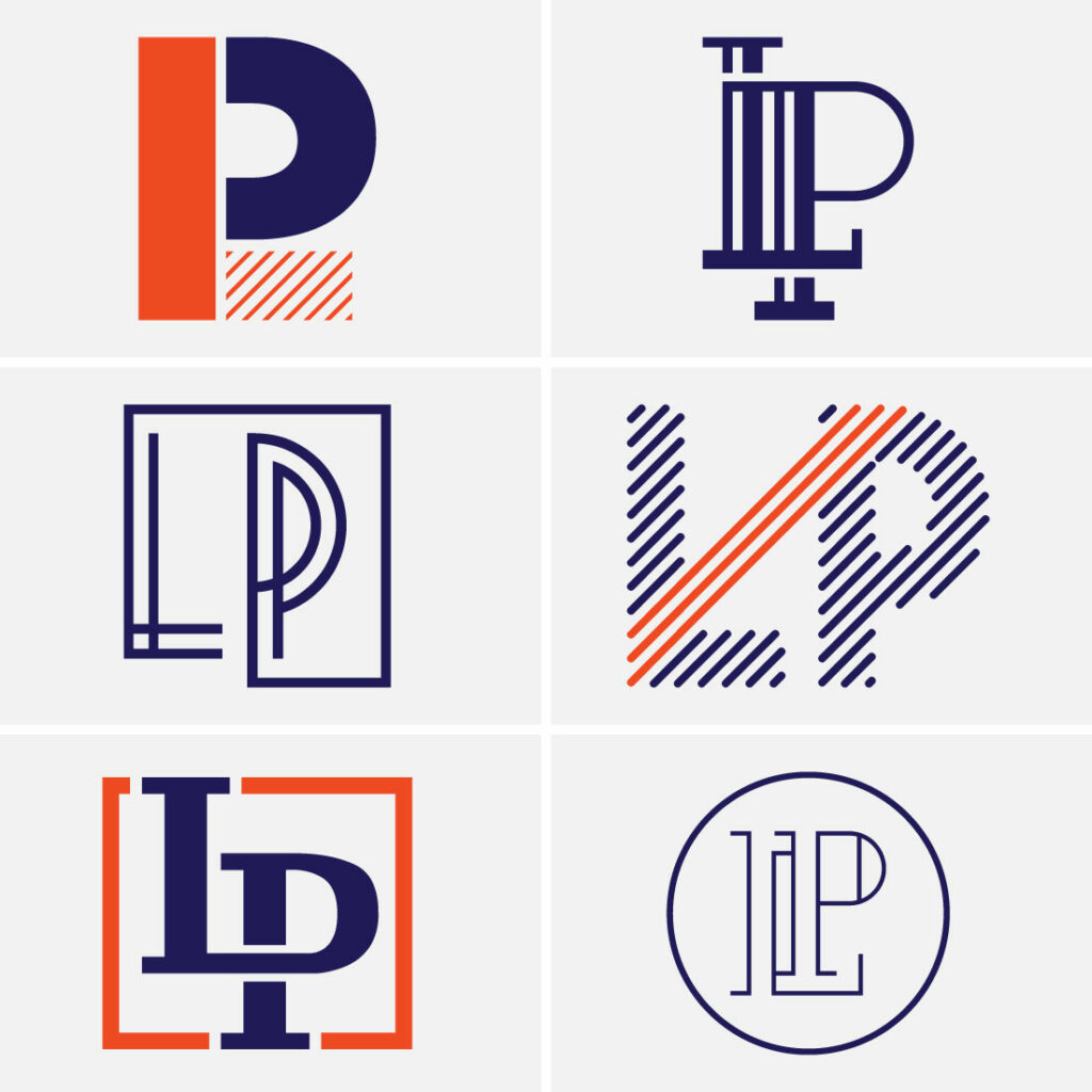 Initial Letter L P Logo Design Vector Template | MasterBundles