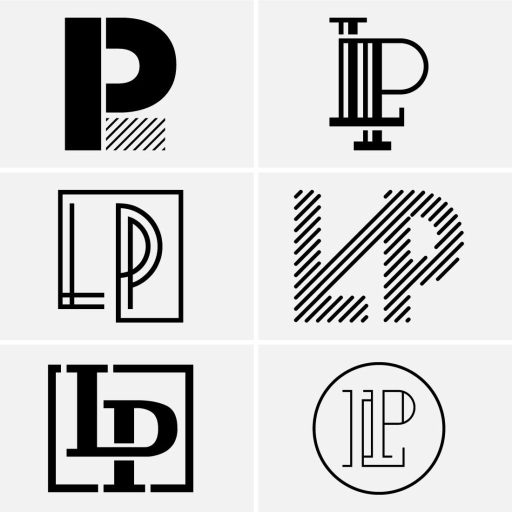 Initial Letter L P Logo Design Vector Template | MasterBundles