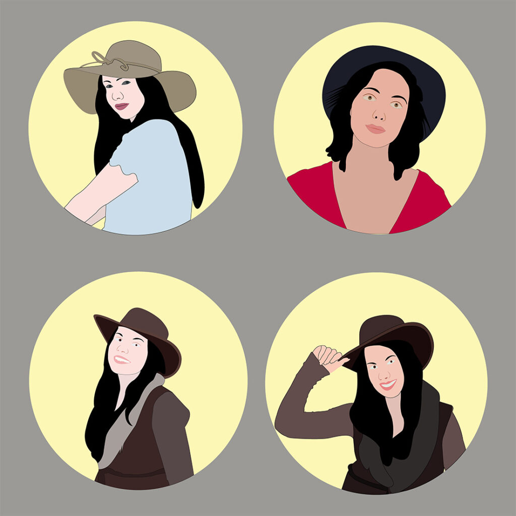 Girl in Black Hat Graphic Design - MasterBundles