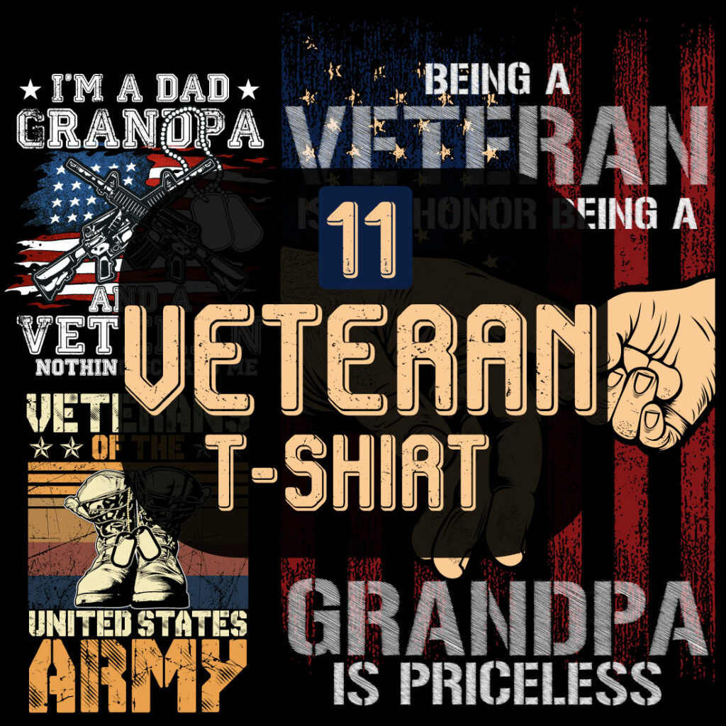 11 Veteran T-shirt Designs Bundle - MasterBundles