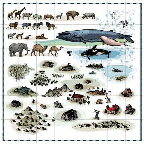 Antique Maps Vector Bundle | MasterBundles