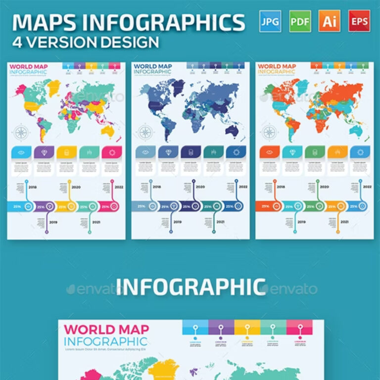 Maps Infographic – MasterBundles