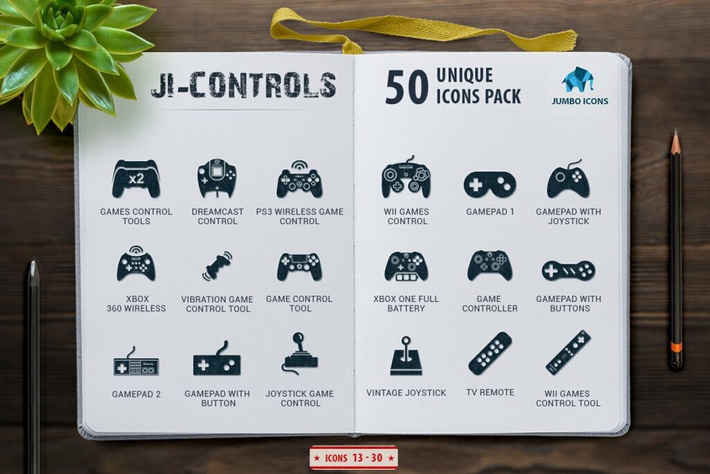 Glyph Icons Control Set – MasterBundles