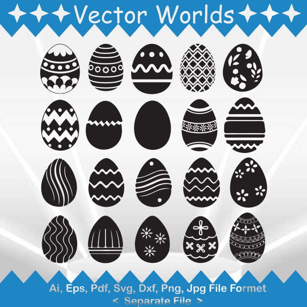 Easter Egg SVG Vector Design | MasterBundles