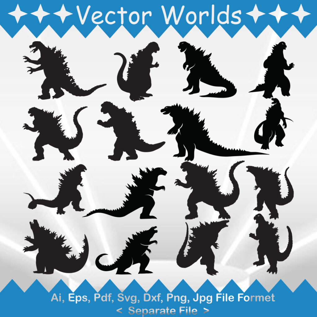 Godzilla SVG Bundle: 6 Files – MasterBundles