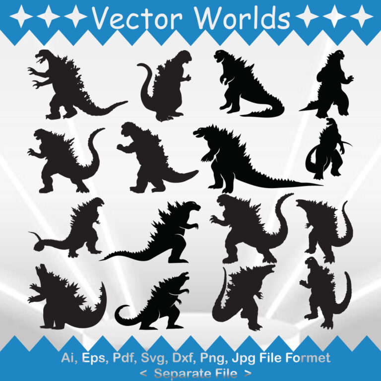 Godzilla SVG Bundle: 6 Files – MasterBundles