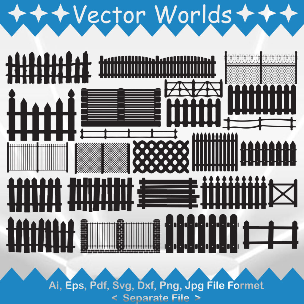 Fence SVG Vector Design | MasterBundles