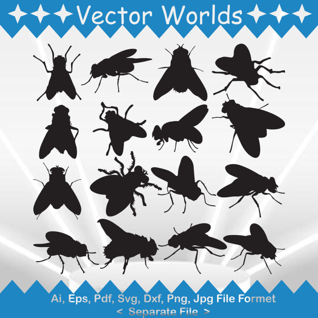 Flies SVG Vector Design | MasterBundles