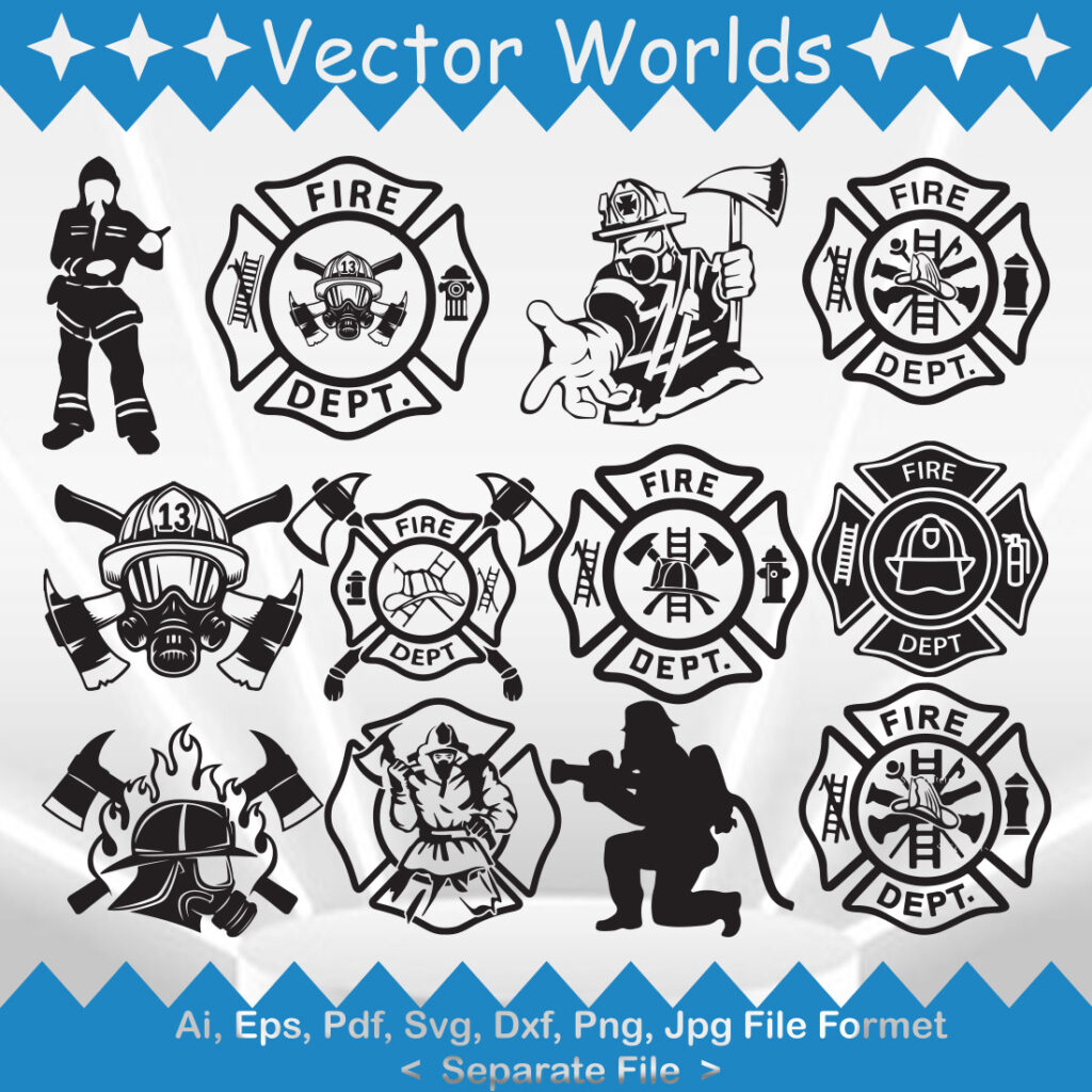 Fire Dept SVG Vector Design | MasterBundles