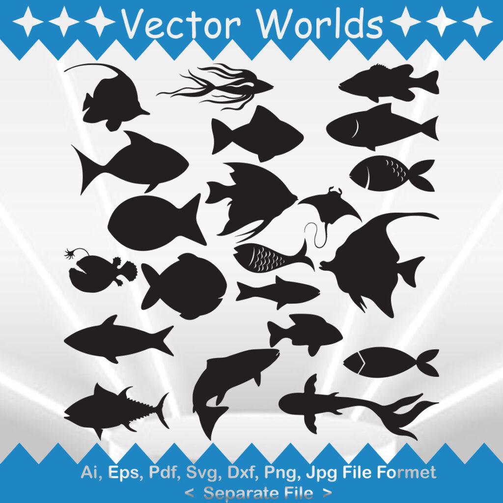 Fish SVG Files Bundle – MasterBundles