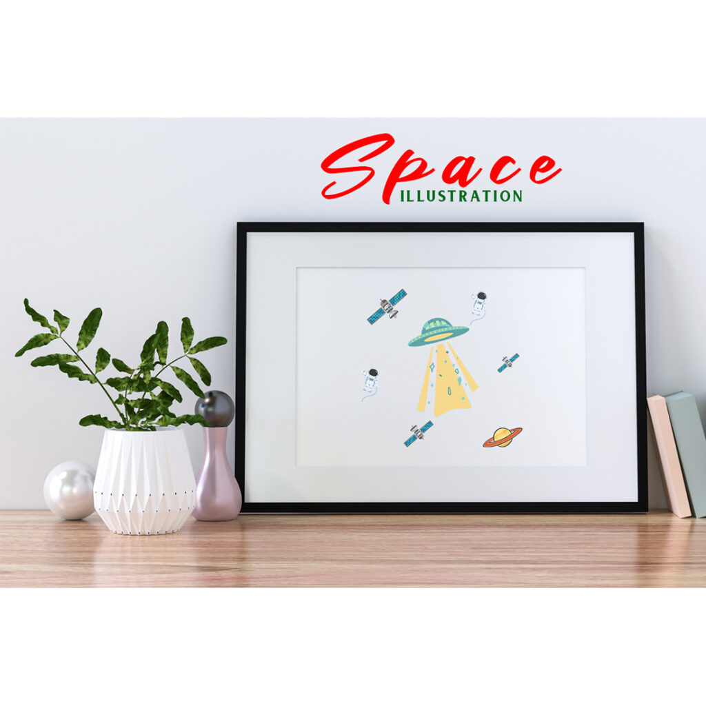 Creative Space Illustration Clipart Design Bundle V1 - MasterBundles
