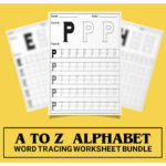A to Z Uppercase Alphabets Tracing KDP Worksheets - MasterBundles