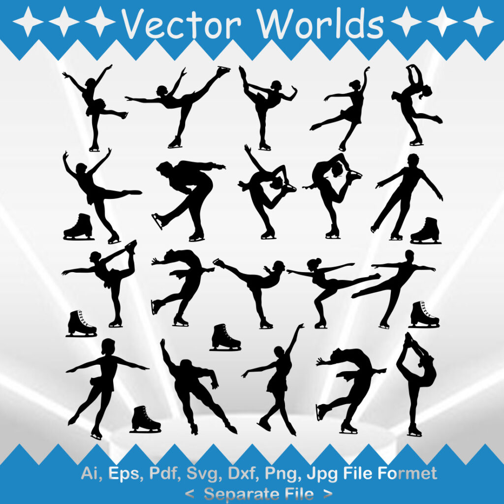Figure skating SVG Vector Design | MasterBundles