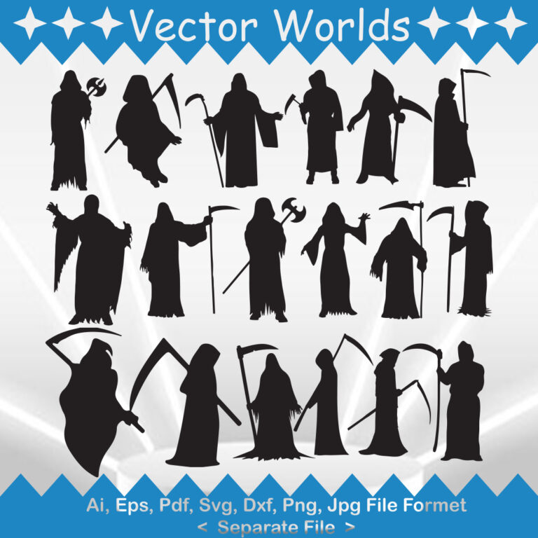 Grim Reaper Man SVG Vector Design - MasterBundles