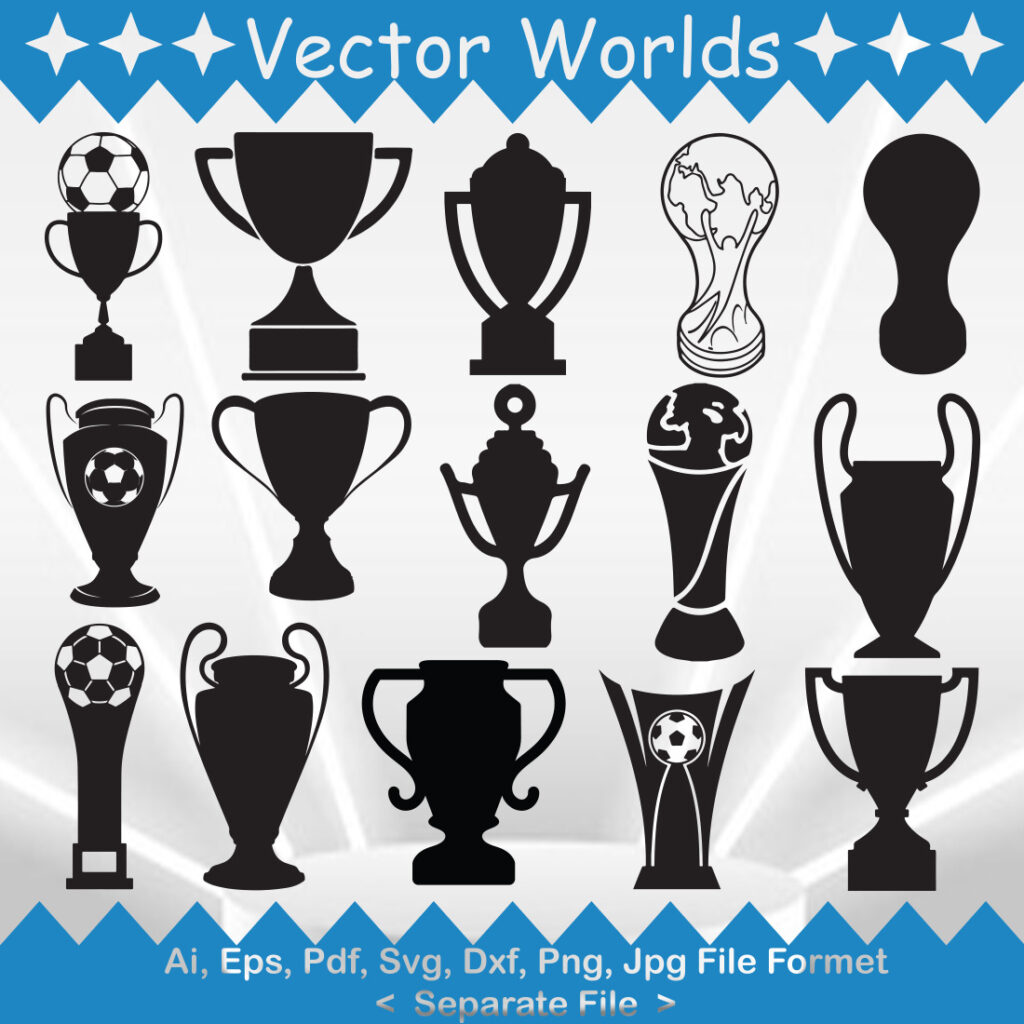 Football Trophy SVG Vector Design | MasterBundles