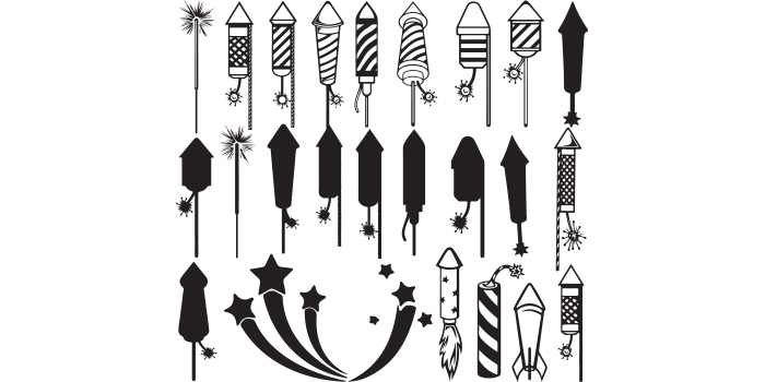 Fireworks Rocket SVG Vector Design | MasterBundles