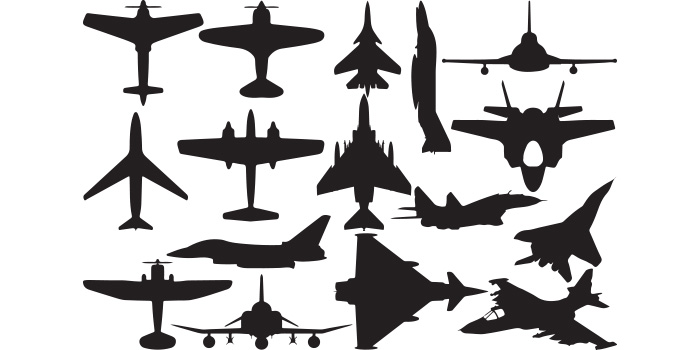 Fighter Aircraft SVG Vector Design | MasterBundles