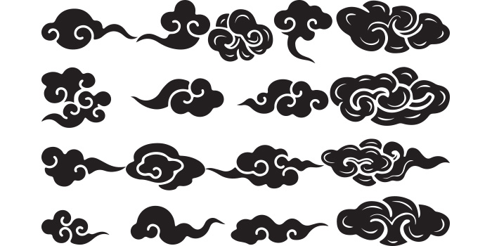 Eastern Chinese cloud SVG Vector Design | MasterBundles