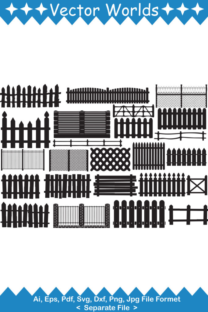 Fence SVG Vector Design | MasterBundles