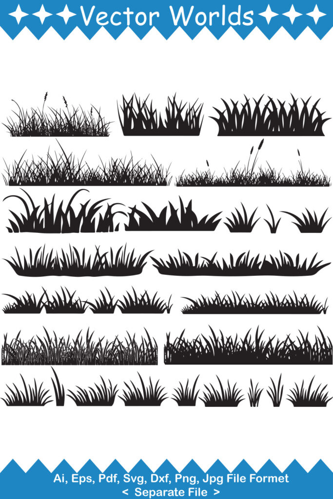 Grass SVG Vector Design - MasterBundles