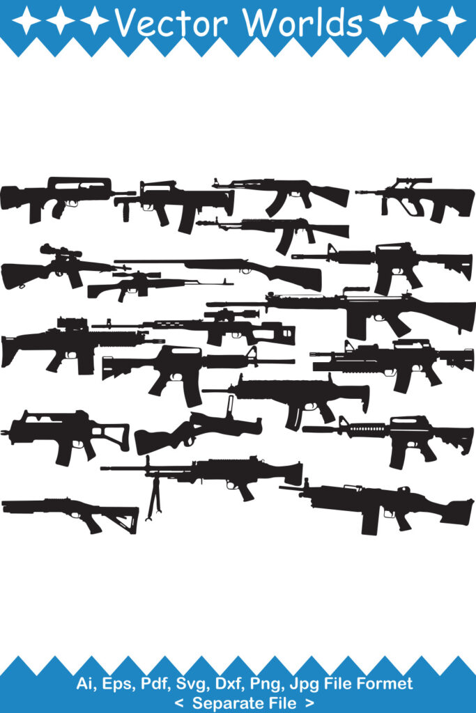 Gun SVG Vector Design - MasterBundles